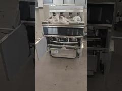 Professional Touchscreen smart panel 4tank 4baskets 28KW 304SUS Electric Chips Open Fryer