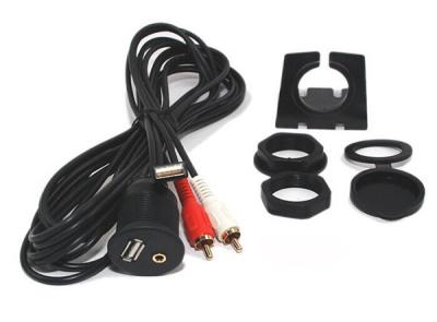 China 1 zet het Waterdichte Streepje van M de Uitbreidingskabel van USB Aux/auto usb aux Comité op opzet Kabels Te koop
