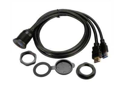 China Precision USB3.0 and HDMI Extension Cable Insulation PVC Jacket ABS Bracket Designed For Car for sale