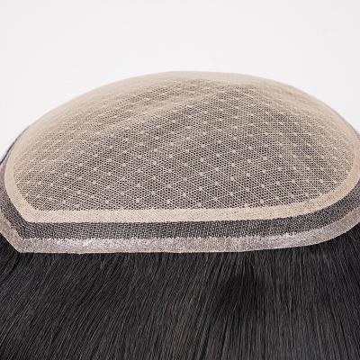 Cina Capelli morbidi e luccicanti senza perdita di peso 0.2kg personalizzati in pizzo svizzero completo Capelli umani di Newtimes Hair in vendita