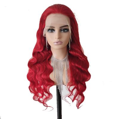 Cina Body Wave Cherry Rosso Afro Capelli Umani Parrucche per donne nere in piccole/grandi/medio taglio in vendita