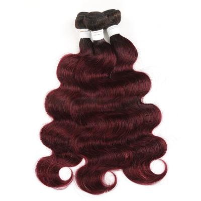 Cina Remy Hair Body Wave Style Brazilian Ombre Hair Extension 20 Bundles 1kg Free Ship in vendita