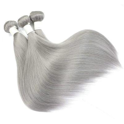Cina Indian Virgin Raw Cuticle Aligned Grey Grade 10A Fusioni di capelli umani provenienti da India Vendor in vendita