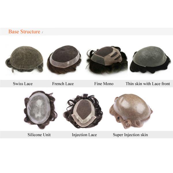 Quality Jewish Custom 150 Density Remy Human Hair Toppers with Injected Skin Base for sale