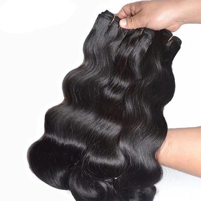 Cina 12A Grado doppia trama trama cambogiana peruviana visone brasiliana corpo ondulato fasci di capelli umani in vendita