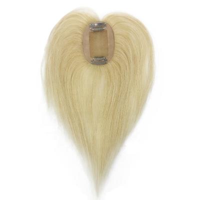 Cina Top Capelli Umani Cristallo Sposa Lunga Base di Seta Bionda Toupee per Donne di Nozze Frange Clip in vendita