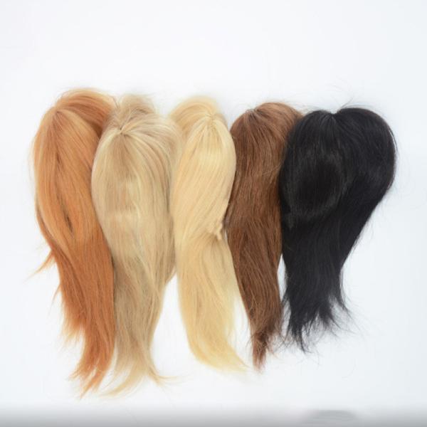 Quality European Virgin Human Hair Fishnet Wedding Hair Pieces Toupee Hair Toppers Clip for sale