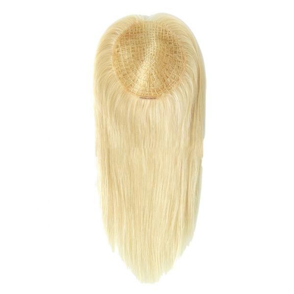 Quality 130% Toupee Density European Hair 613 Blonde Light Density Long Bondable Toppers for Women for sale