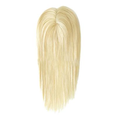 Cina 130% Densità di toupee Capelli europei 613 Biondo Densità leggera Topper a lungo per donne in vendita