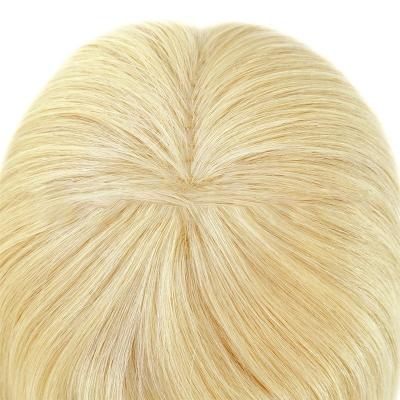 Cina 130% Densità di toupee Capelli europei 613 Biondo Densità leggera Topper a lungo per donne in vendita
