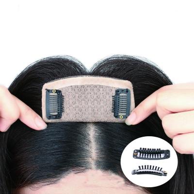 Cina 180% Densità Remy Hair Toupee con base in seta Top e 24mm Toupee Texture Lunghezza 30cm in vendita