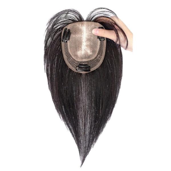 Quality Remy Hair HD Lace Closure Frontal Toupee Silk Base Straight Toupee Hair Toppers Pieces For Women Human Hair Wigs for sale