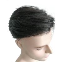 China Full Hand Made Human Hair Toupee for Men Processing Technic for sale