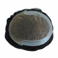 China Full Hand Made Human Hair Toupee for Men Processing Technic for sale