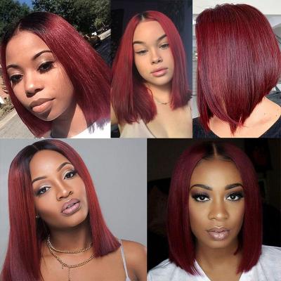 Cina 12a Double Drawn Short Bob Human Hair Wig Virgin Hair Yes Advantage Soft Shiny No Shedding No Tangle in vendita