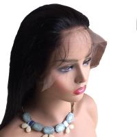 Quality 10-24inch Full Cuticle Natural Black Straight Full Lace Hand Made Human Remy for sale