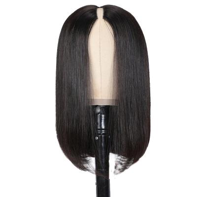 Cina Parrucche Lunghezza V Parte Longue Senza colla Afro Kinky Capelli umani dritti Parrucca 250% Densità in vendita