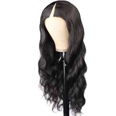 Cina Nessuna parrucca di pizzo V parte di capelli cambogiani parrucca corpo ondulato capelli umani grezzi senza lasciare fuori senza colla in vendita