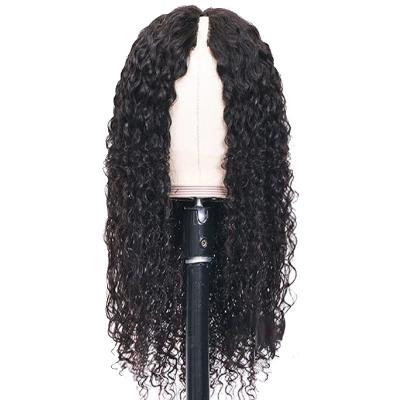Cina Nessuna parrucca di pizzo V parte di capelli cambogiani parrucca corpo ondulato capelli umani grezzi senza lasciare fuori senza colla in vendita
