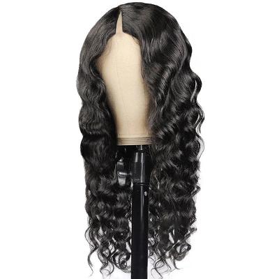 Cina Loose Wave V Part Parrucche online con linea naturale dei capelli e Full Machine Made Double Draw in vendita