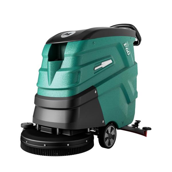 Quality 90W 21Inch Walk Behind Auto Scrubber Machine Mop For Floor Washing Cleaning for sale