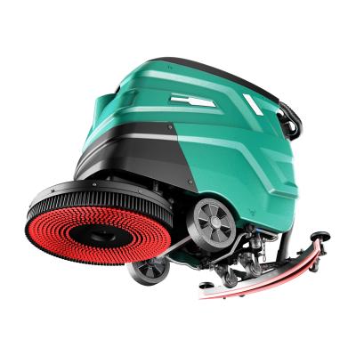 China 500W Commercial Walk Behind Floor Scrubber Mop Machine ECO Mode Custom for sale