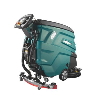 China Floor Auto Scrubber Walk Behind Squeegee Machine 21