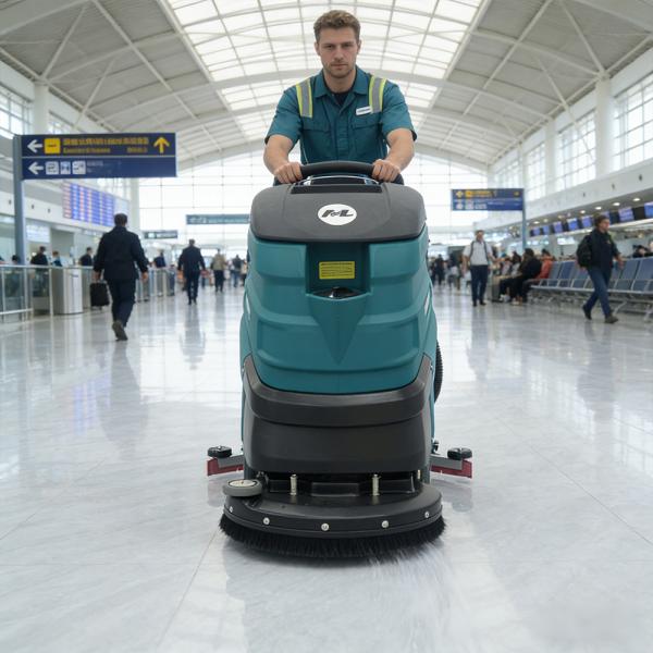 Quality Industrial Walk‑Behind Floor Scrubber with 510mm Cleaning Width and 60L Solution Tank for sale