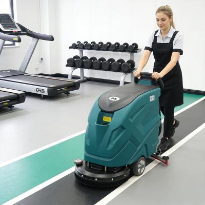 China Battery‑Powered Walk Behind Floor Scrubber 13.2Gal 560mm Cleaning Width 2000㎡/h Efficiency for sale