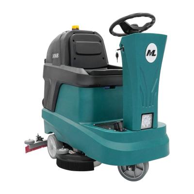 China Battery Powered Ride On Floor Cleaner Scrubber Cold Water 21Gal for sale