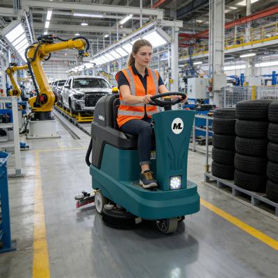 China Automatic Ride On Floor Scrubber Cleaner For Hospital Garage for sale