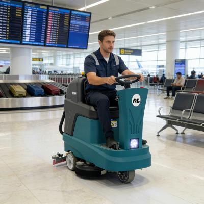 China OEM Industrial Ride‑On Scrubber Dryer – Ideal for Large Factories and Warehouses for sale