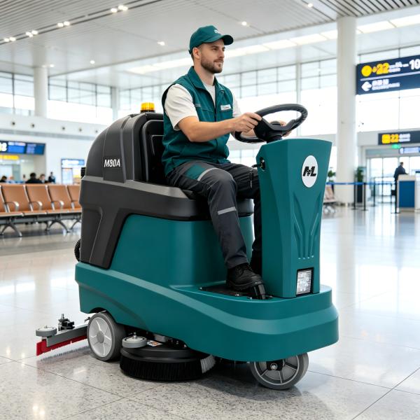 Quality Ride-on Floor Scrubber Drier 70L Solution 80L Recovery High Efficiency for Warehouse & Factory for sale