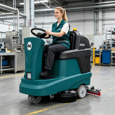 China Heavy Duty Ride-on Floor Scrubber 400W Water Suction Motor Full Automatic Floor Cleaner for sale