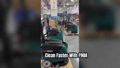 F90A Ride On Floor Scrubber Professional Cleaning Solution