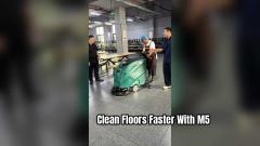 M5 Walk Behind Floor Scrubber Professional Cleaning Machine