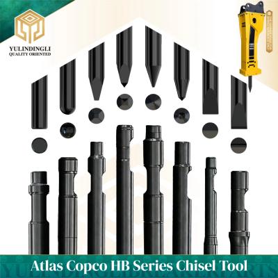 China Custom ATLAS COPCO Breaker Parts Moil Point Hydraulic Chisel For Rock Breaking Quarrying for sale