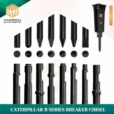 China Wear Resistant Deep Hydraulic Hammer Chisel CAT B Series For Construction Rock Breaker for sale