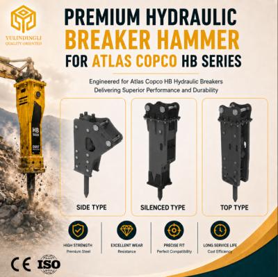 China Atlas Copco Hydraulic Excavator Rock Breaker Hammer Machine For Construction for sale