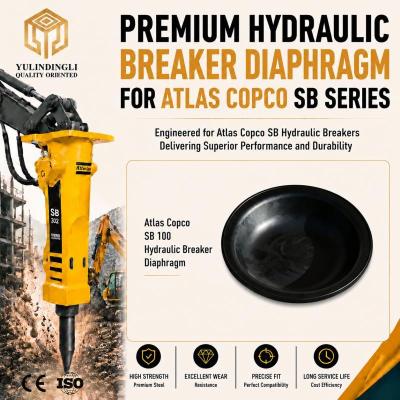 China Atlas Copco Rubber Fabric Reinforced Diaphragms For Hydraulic Breaker Accumulator for sale