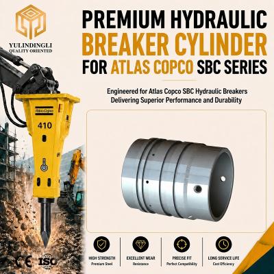 China 42CrMo Forged Atlas Copco rock Hydraulic Breaker Cylinder tools High Pressure for sale