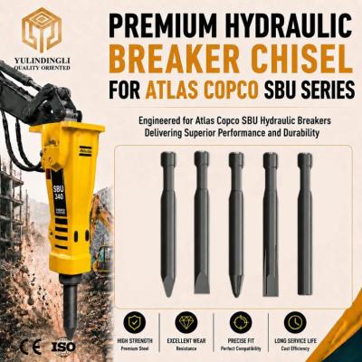 China ODM Atlas Copco Hydraulic Breaker Chisel SBU Series For Concrete Demolition for sale