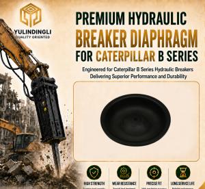 China Fiber Reinforced Rubber Hydraulic Breaker Diaphragm Nitrogen Accumulator Isolation Membrane for sale