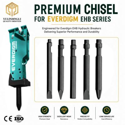China Everdigm EHB Series Wear Resistant Chisel For Concrete Cutting And Rock Splitting for sale