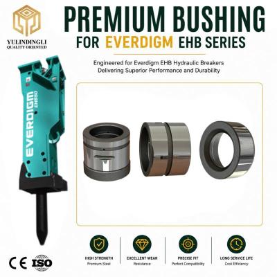 China Everdigm EHB Series Guide Bushing Set Inner Bush / Outer Bush For Chisel Alignment And Front Head Wear Control for sale