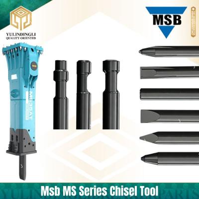 China Hydraulic MSB Rock Breaker Spares Parts Chisels For Earthwork Equipment for sale