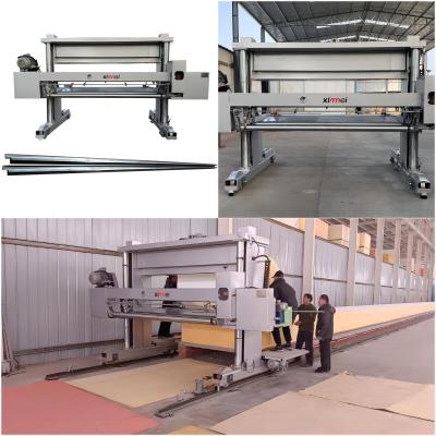 China 2150mm PE CNC Foam Cutting Machine Track 60 meter Long foam horizontal grantry moving on railway track High Efficiency for sale