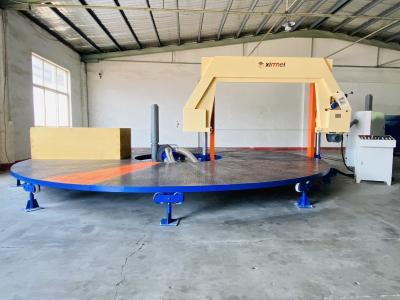 Cina Tagliatore di schiuma automatico a spugna rotante Cnc Aspirazione a carosello a divisione orizzontale in vendita