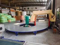 China Sponge Carousel Splitting Foam Cutting Machine Rotary PLC Automatic Control for sale