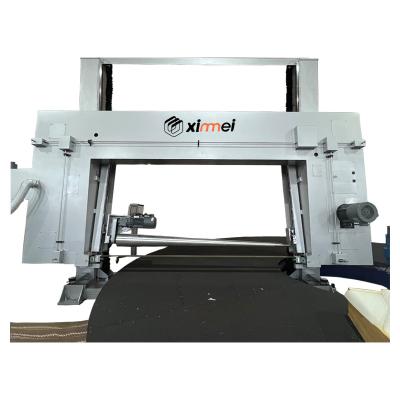 China C-618 For hard sponge cutting Anti-Skid Platform Carousel horizontal band knife with Air Absorption for High cutting tolerance Cutting PU Foam blocks Cutting Machine with Pressure Roller for sale